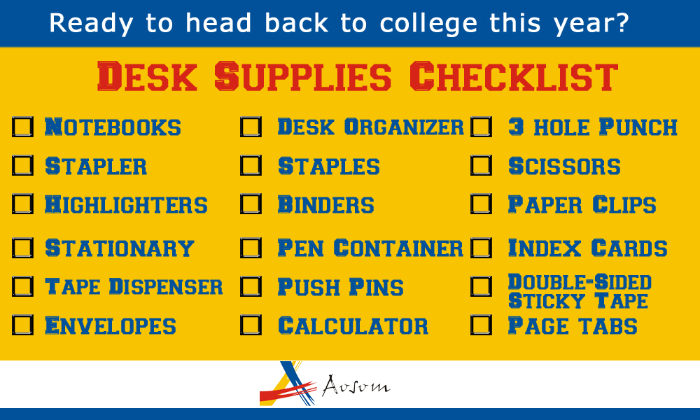 College Ready: The Ultimate College Dorm Checklist - Aosom